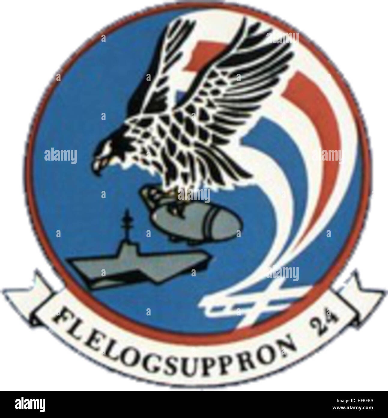 Fleet Logistics Support Squadron 24 (US Navy) insignia c1981 Stock ...