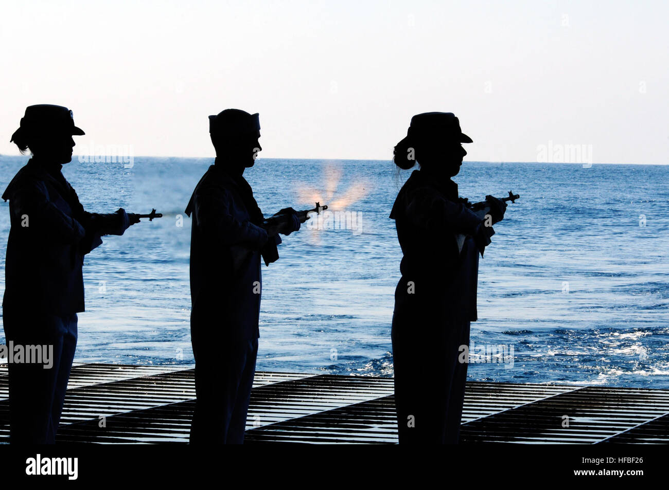 Honor guard aboard uss hi-res stock photography and images - Alamy