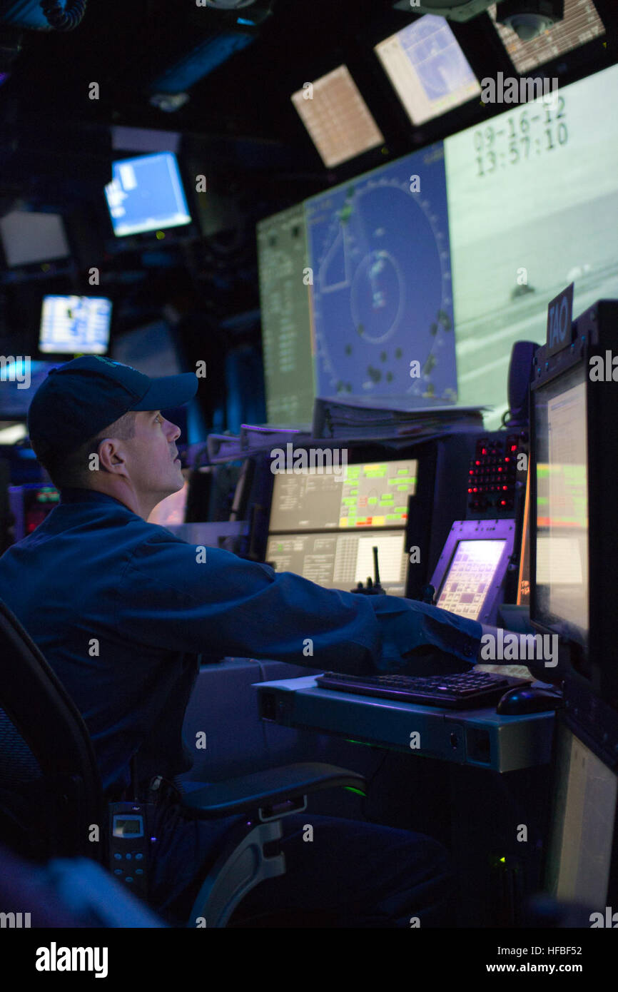 PACIFIC OCEAN (Sept. 16, 2012) Lt. Jeff Doody, a tactical action ...