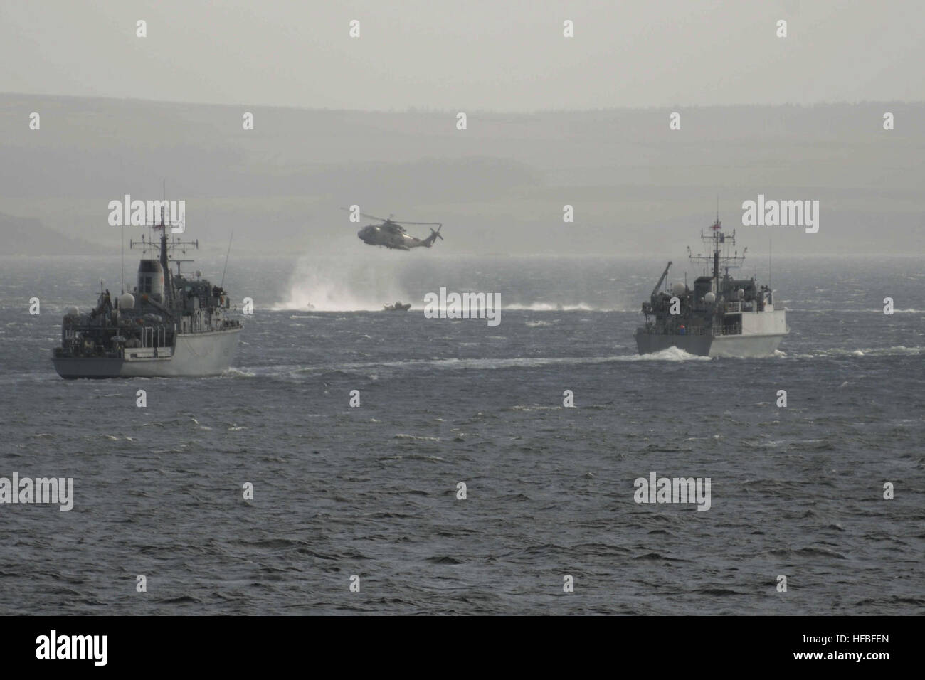 During Exercise Joint Warrior 2012, NATO ships and aircraft conduct a ...