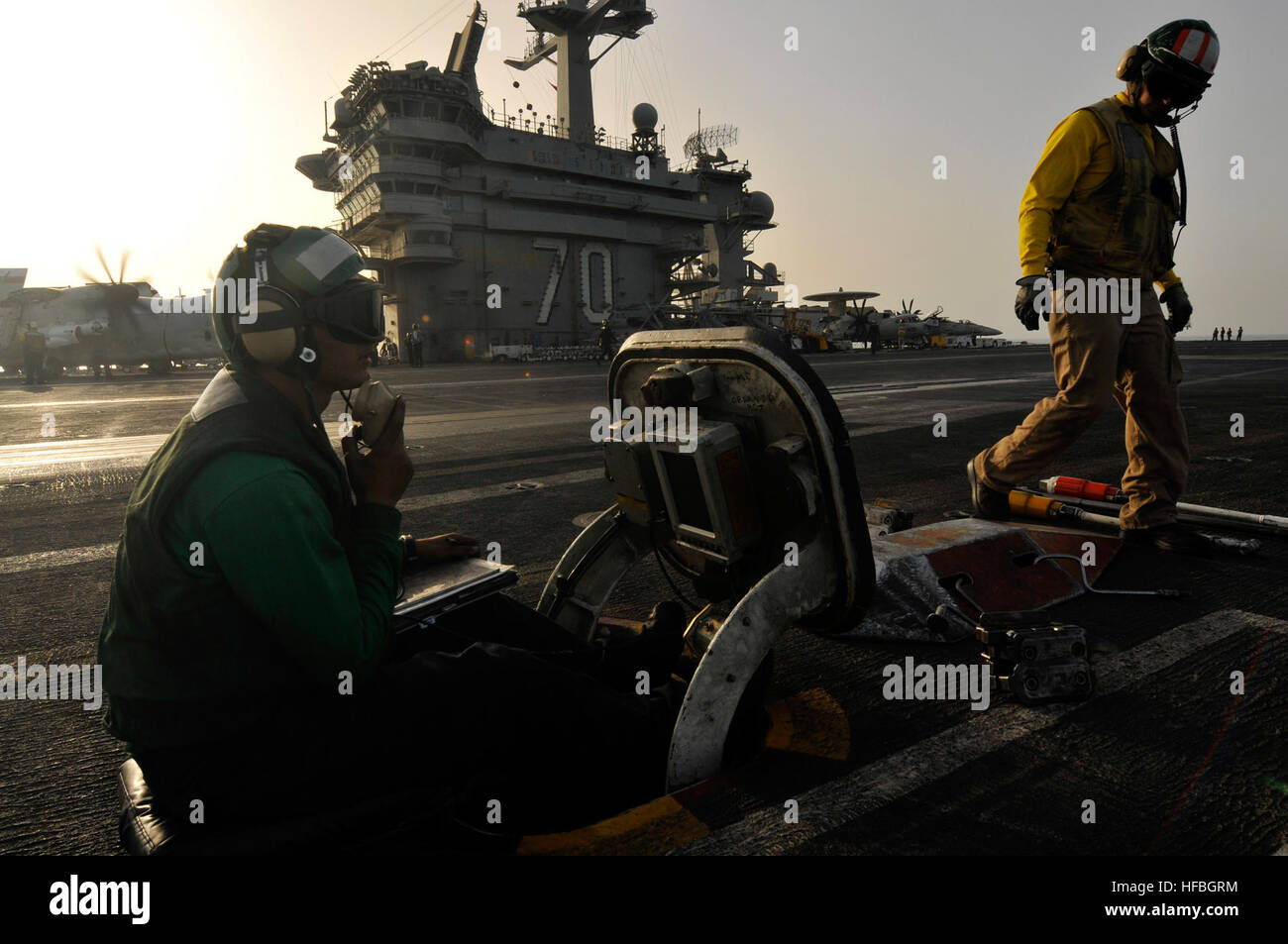 Catapult control station hi-res stock photography and images - Alamy