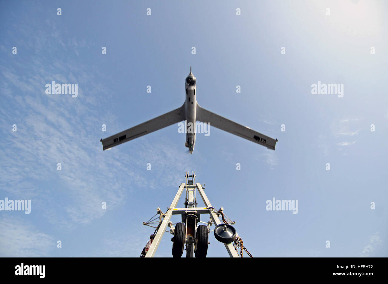 Launches The Scan Eagle Unmanned Aerial Vehicle High Resolution Stock ...