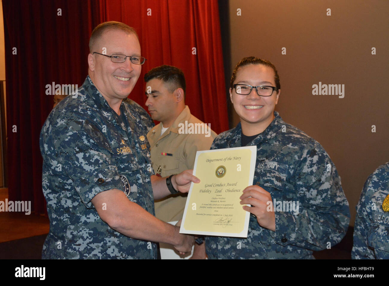 Naval Base Kitsap held an all-hands call presenting Good Conduct Medals ...