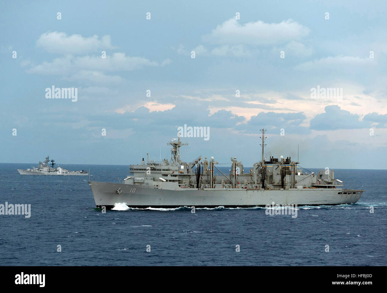 BAY OF BENGAL (April 14, 2012) The Military Sealift Command fast combat support ship USNS Bridge ...