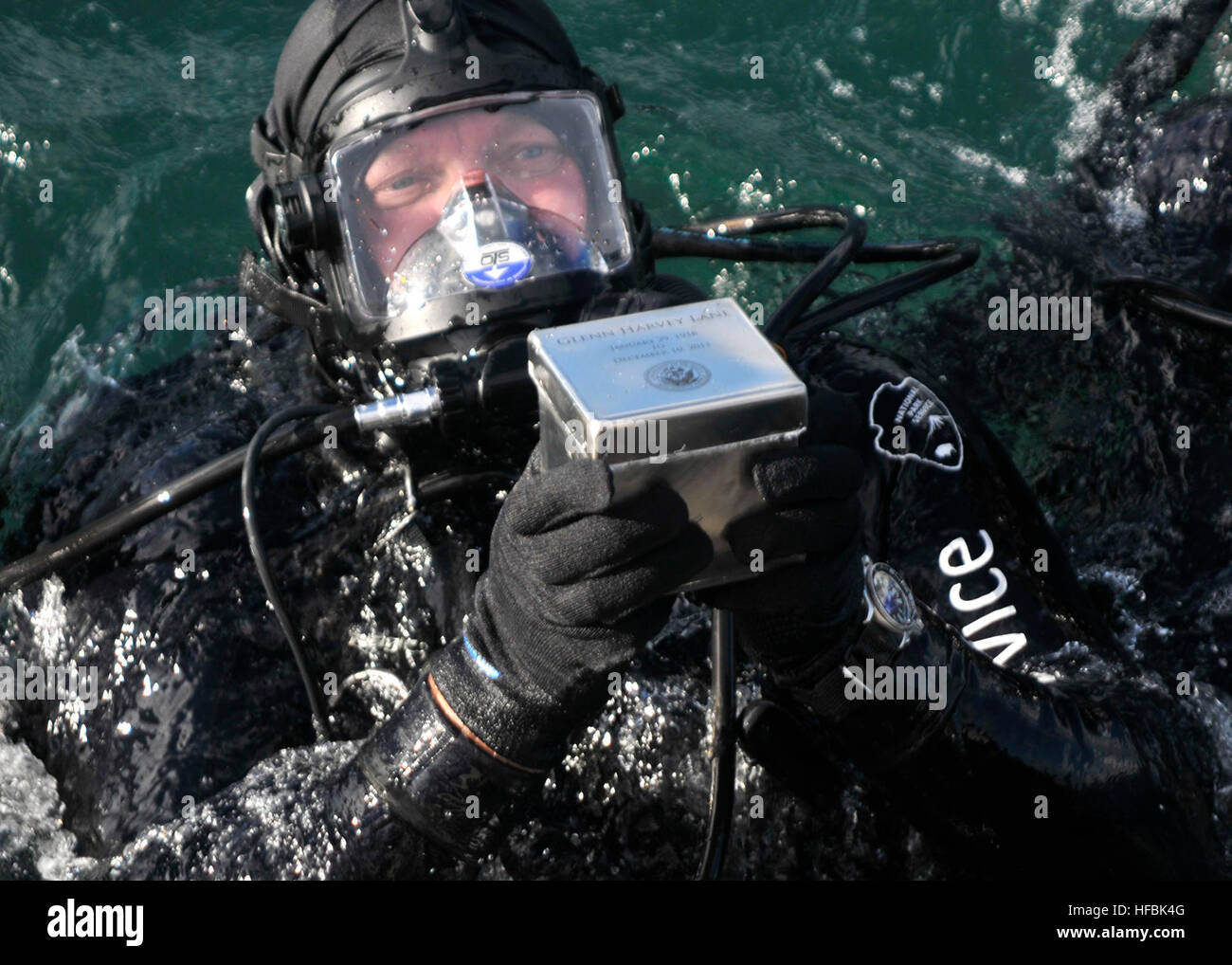 PEARL HARBOR (Sept. 12, 2012) National Park Service diver Buster ...