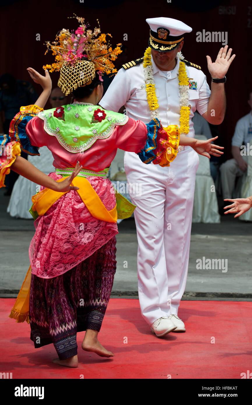 JAKARTA, Indonesia (Oct. 7, 2012) Capt. Tom Disy, commanding officer of ...
