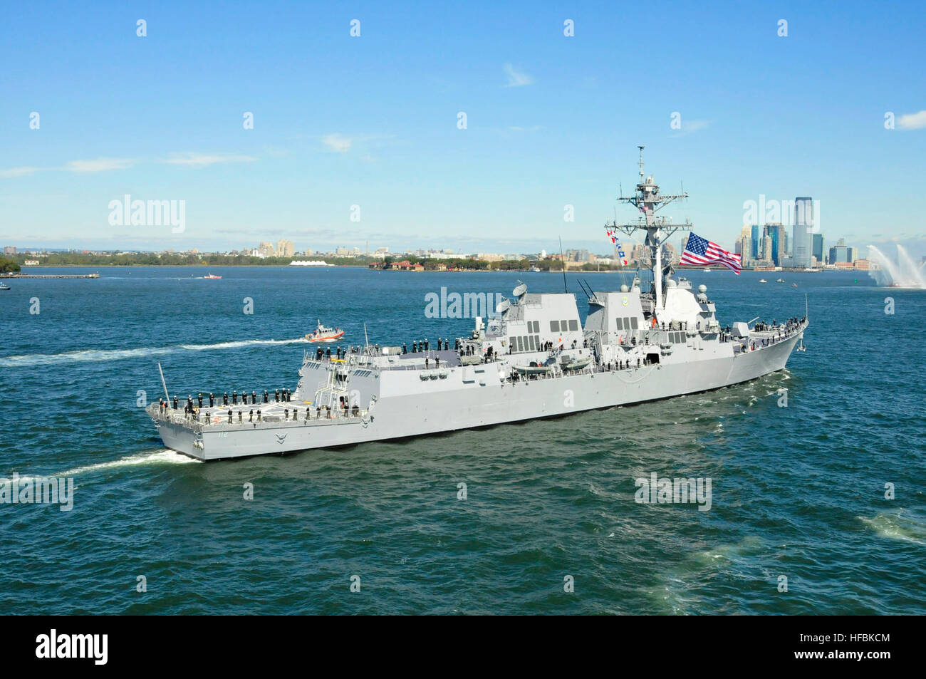 NEW YORK (Oct. 1, 2012) The guided-missile destroyer Pre-Commissioning ...