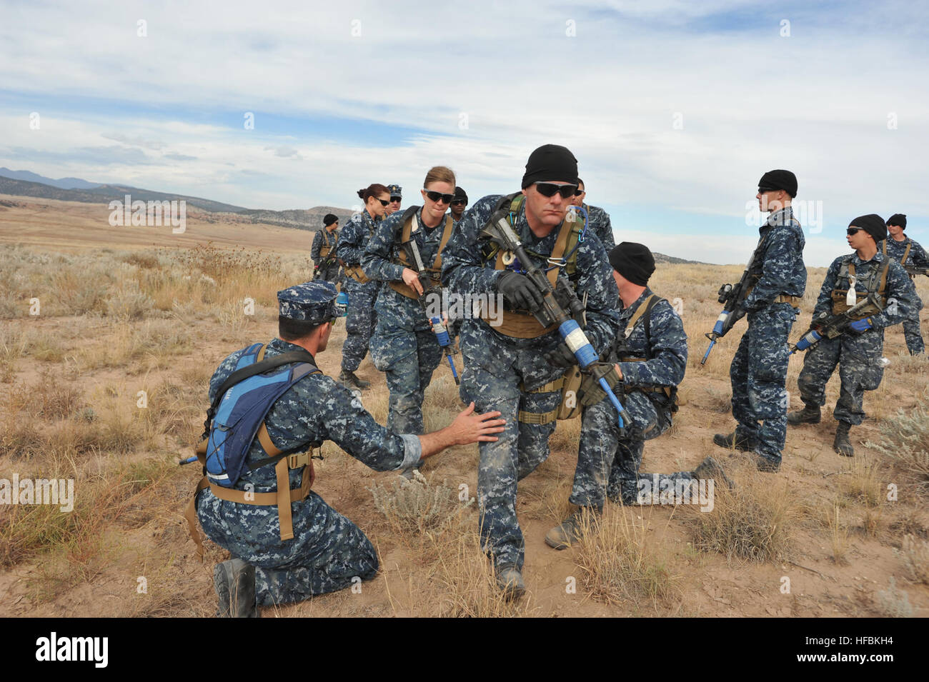 FORT CARSON, Colo. (Oct. 10, 2012) Reserve Sailors assigned to ...
