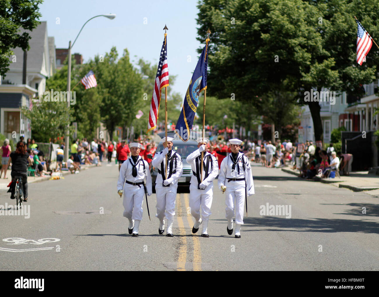 Service members parade colors hi-res stock photography and images - Alamy