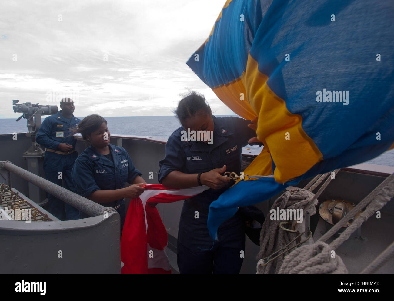 George washington bridge flag hi-res stock photography and images - Alamy