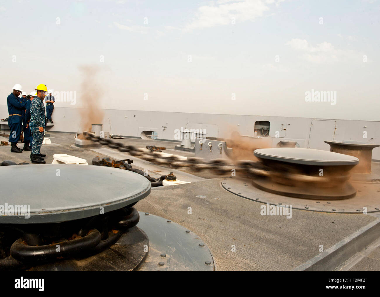 120720-N-XK513-065 ARABIAN SEA (July 20, 2012) Sailors aboard the ...
