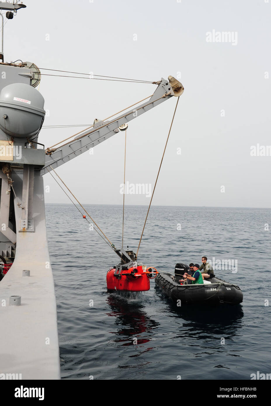 120322-N-QD416-087 ARABIAN GULF (March 22, 2012) Sailors from the mine ...
