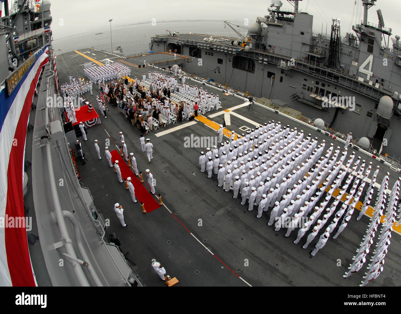 100827-N-1805P-024 SAN DIEGO (August 27, 2010) Sailors and honored ...