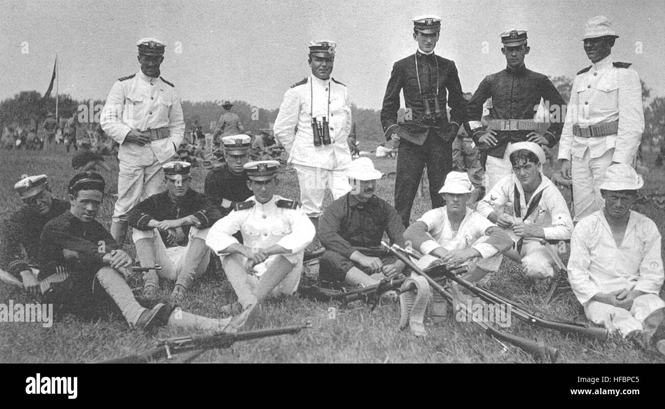 1907 Navy Rifle Team Stock Photo - Alamy