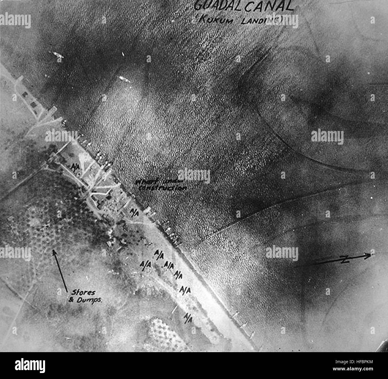 Guadalcanal Invasion Map
