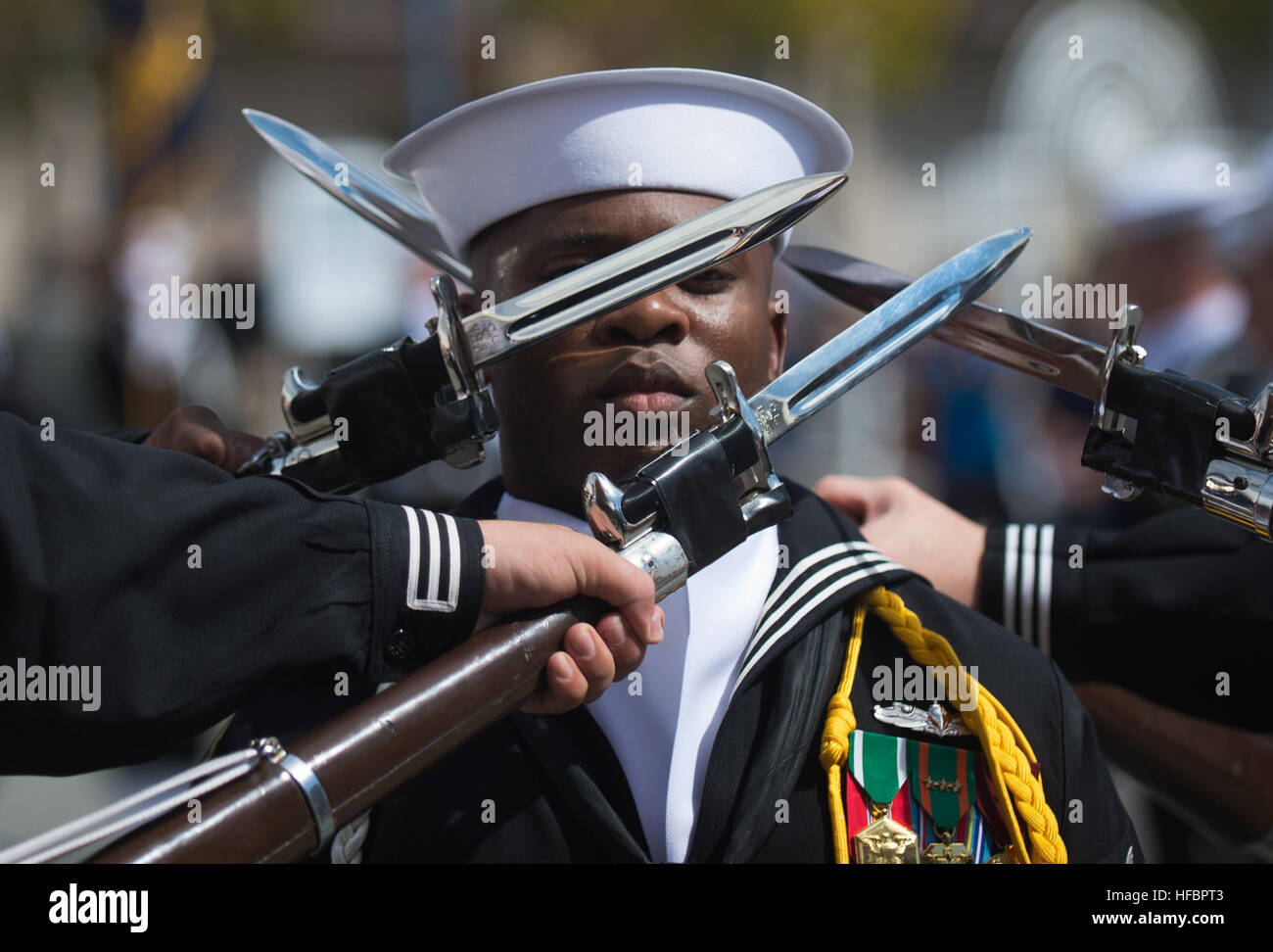 OAKLAND, Calif. (Oct. 5, 2012) Members of the U.S. Navy Ceremonial ...
