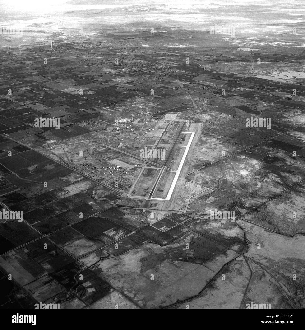 Aerial view of the installation. 1988 Aerial view of NAS Fallon Stock ...