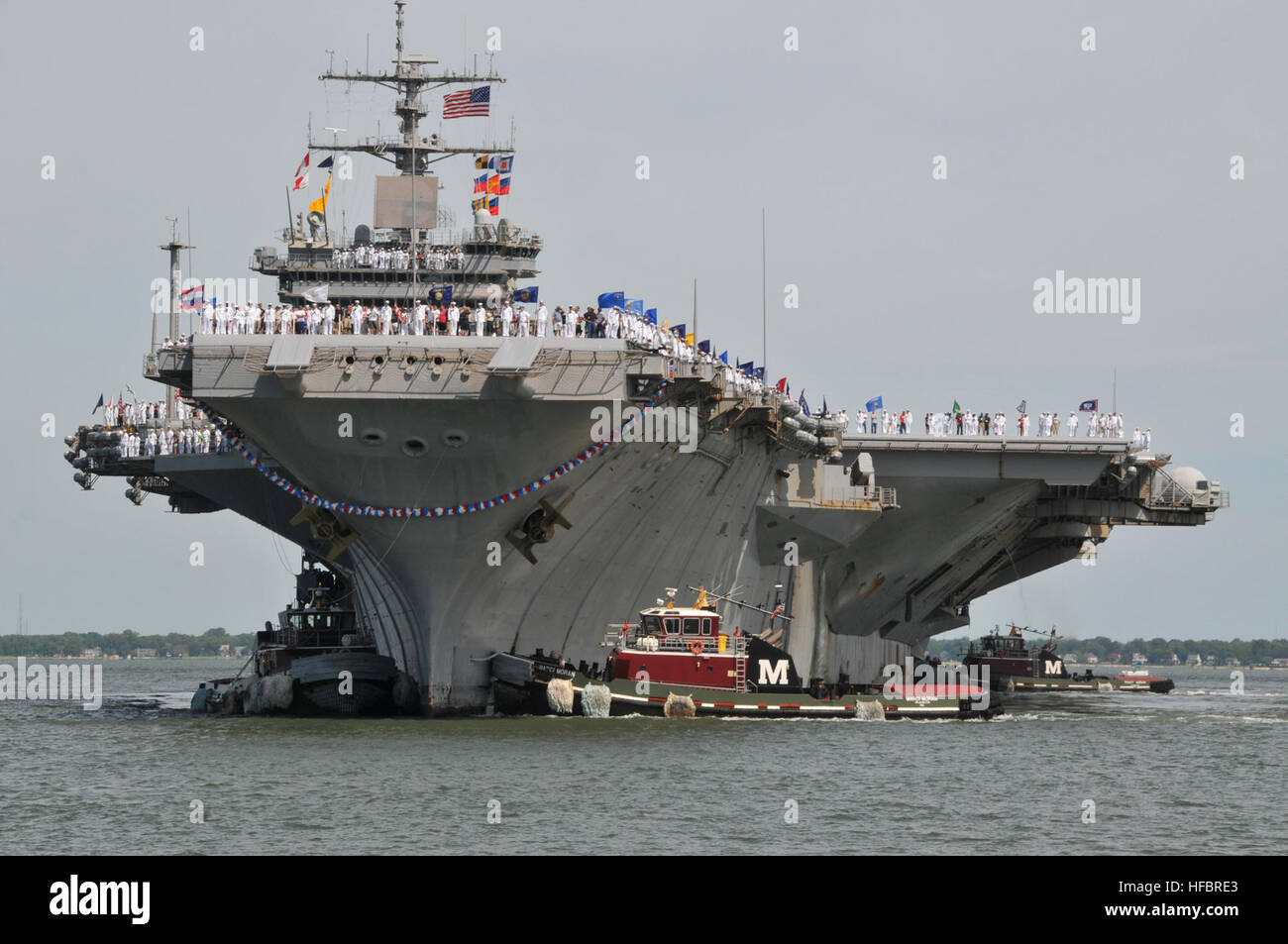 USS Enterprise arrives at Naval Station Norfolk after a six-month ...