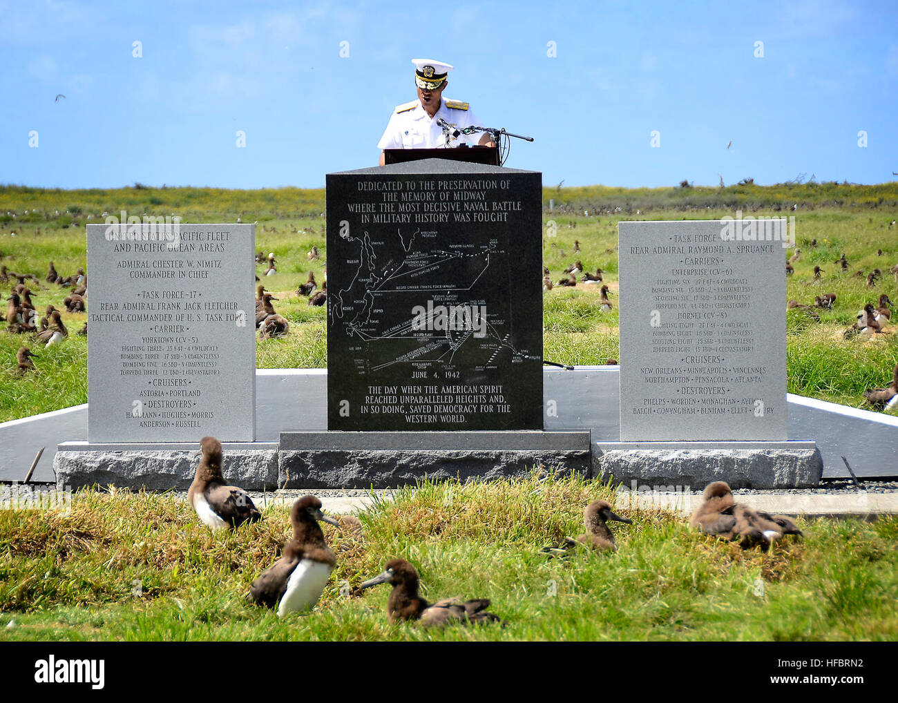 A ceremony commemorates the 70th anniversary of the Battle of Midway at ...