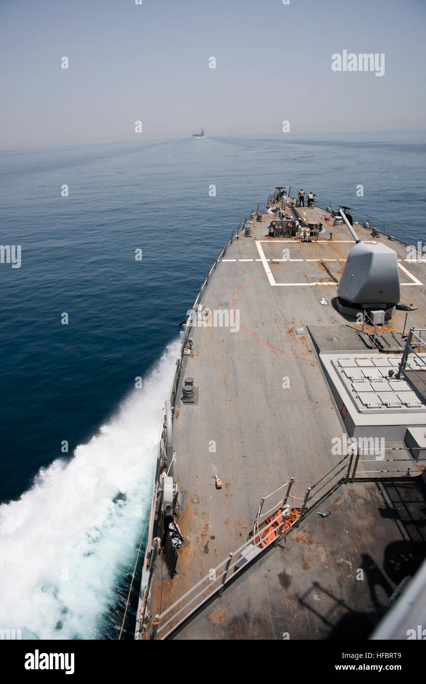 STRAIT OF HORMUZ (May 1, 2012) The guided-missile destroyer USS Porter ...