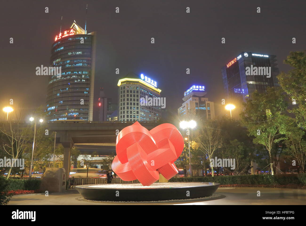 Modern architecture cityscape in Guomao business district Beijing China ...