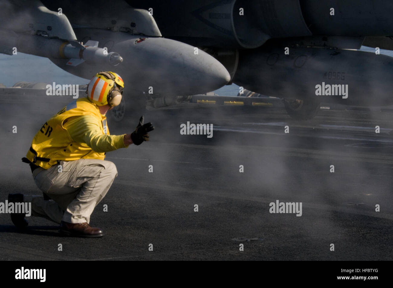 110224-N-7488A-335 ARABIAN SEA (Feb. 24, 2011) Chief Aviation Boatswain ...