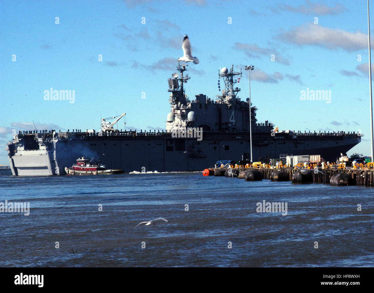 NORFOLK (Jan. 18, 2010) The amphibious assault ship USS Nassau (LHA 4 ...