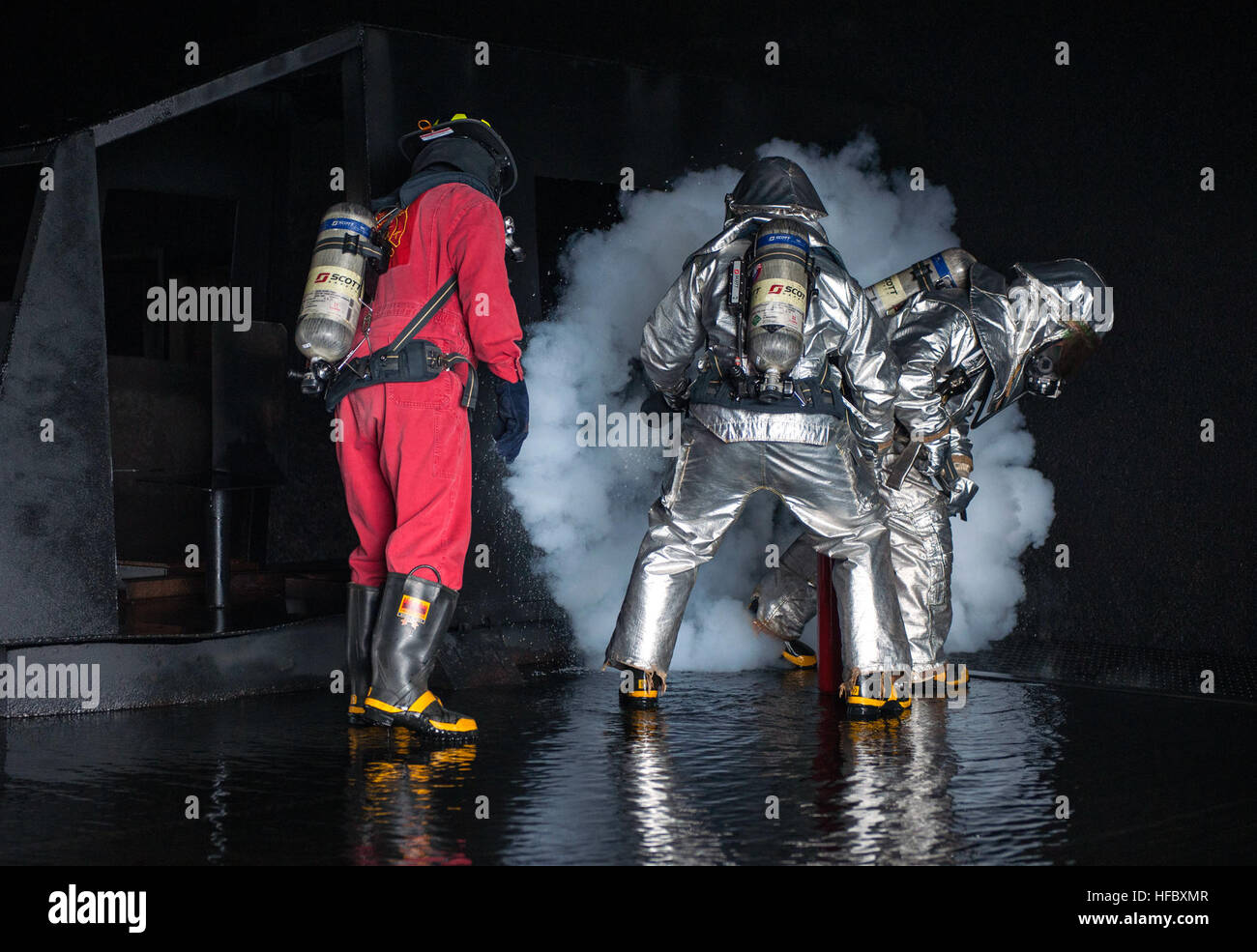 Firefighting hose handling techniques hi-res stock photography and ...