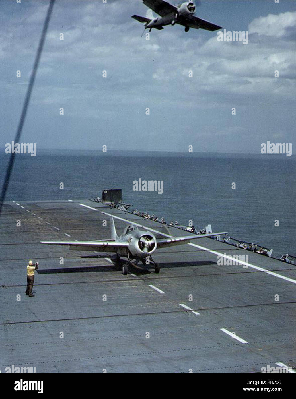 FM-2 aboard USS Charger (CVE-30), May 1944 Stock Photo - Alamy