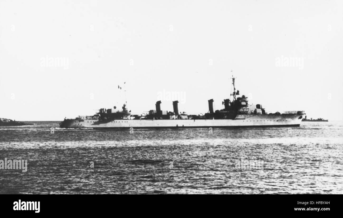 French 2400-tonne class destroyer during the Spanish Civil War c1938 ...
