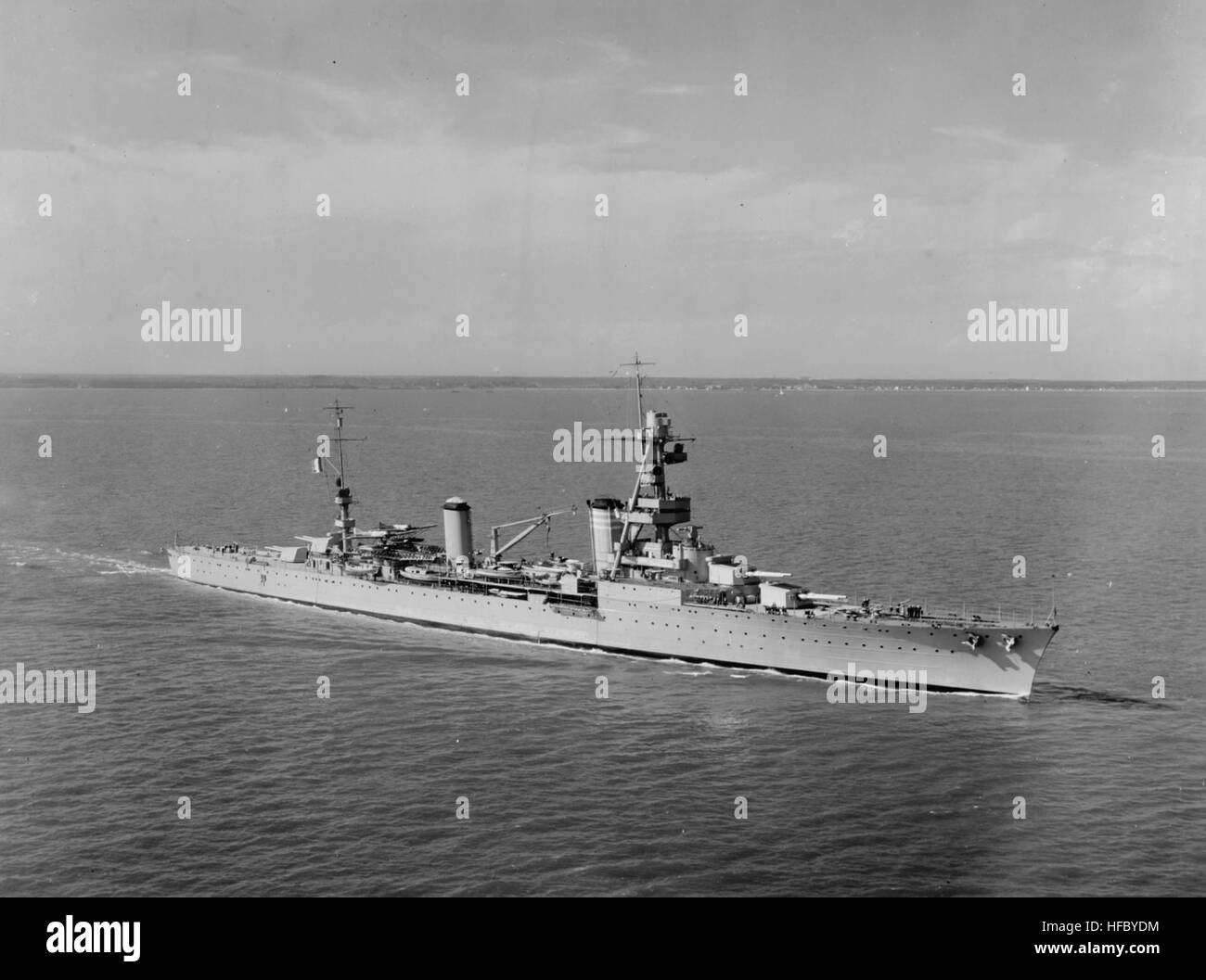 French heavy cruiser Suffren in Hampton Roads on 15 October 1931 Stock ...