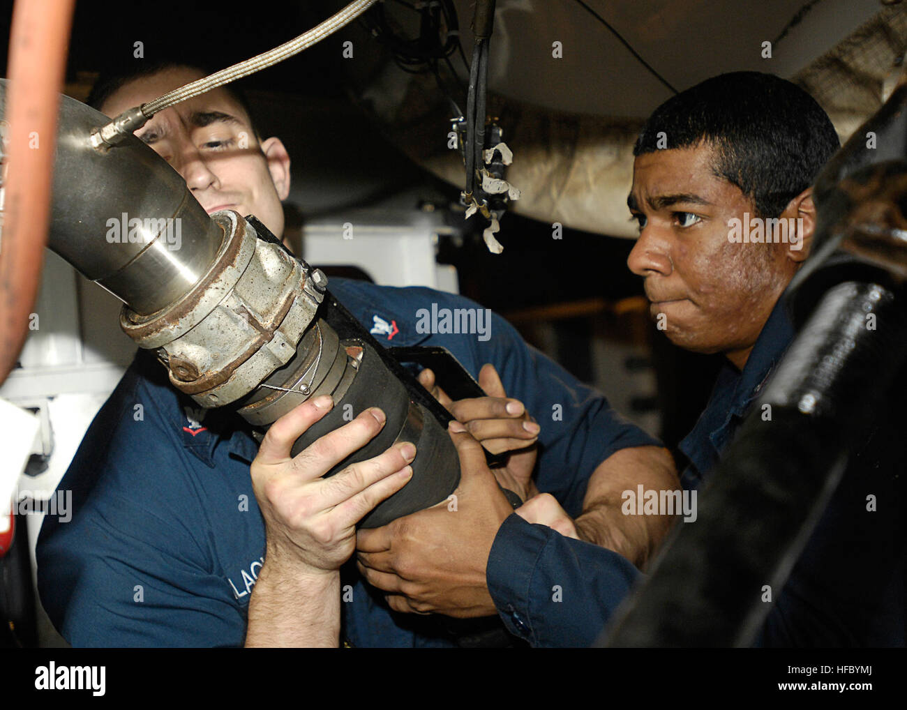 Aviation machinist's mate Petty Officer 3rd Class Anthony Blackner ...