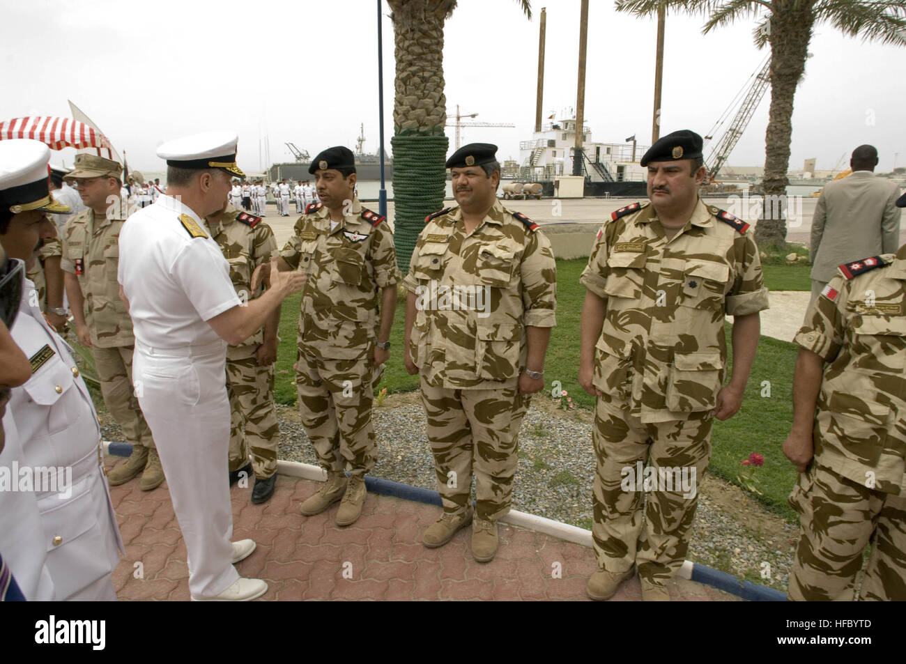 Mina salman naval base hi-res stock photography and images - Alamy