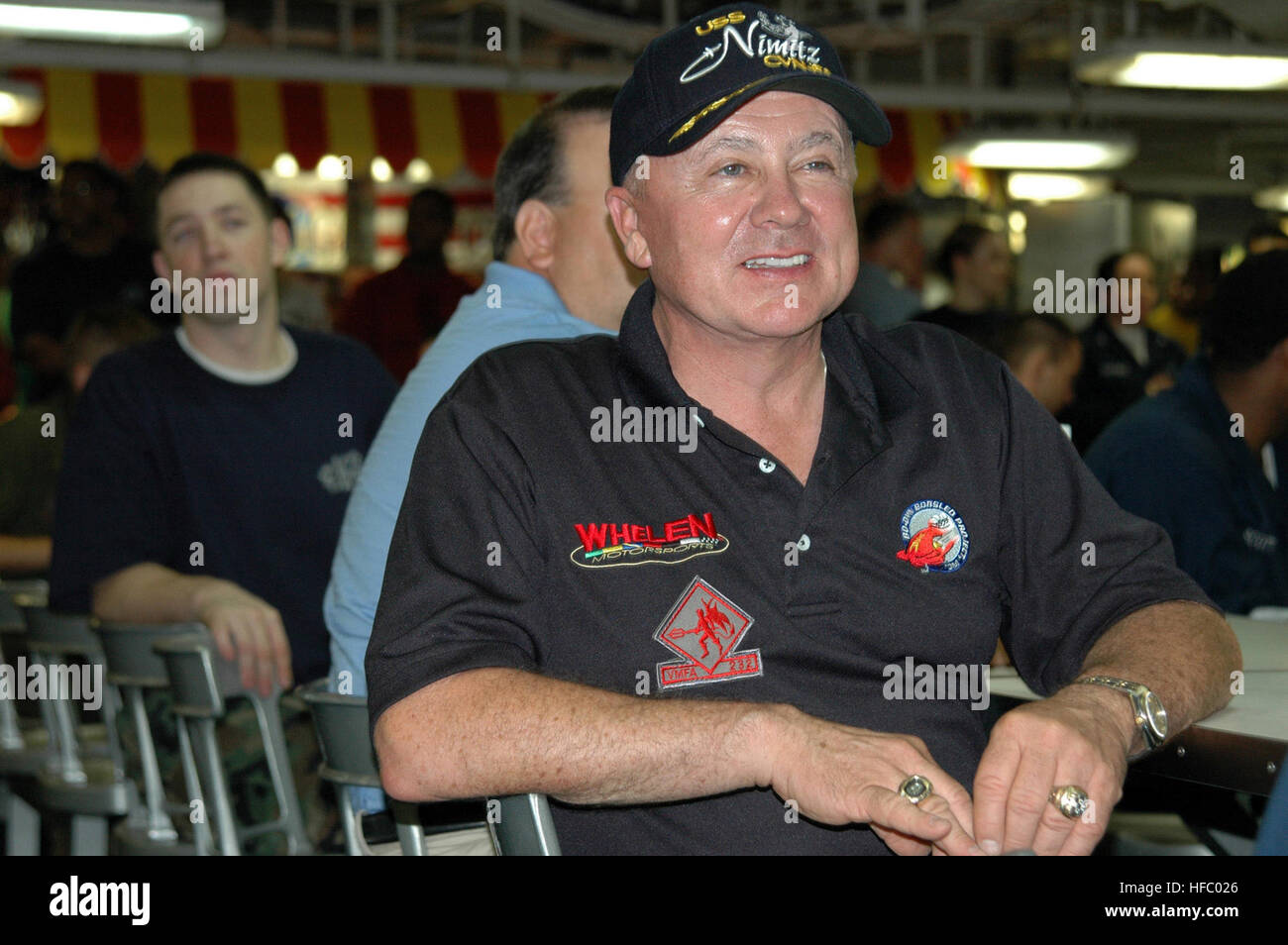 070516-N-7128A-075 INDIAN OCEAN (May 16, 2007) - Former NASCAR driver ...