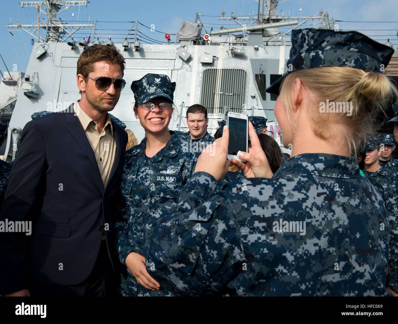 SAN DIEGO (March 16, 2013) Actor Gerard Butler, from the upcoming movie ...