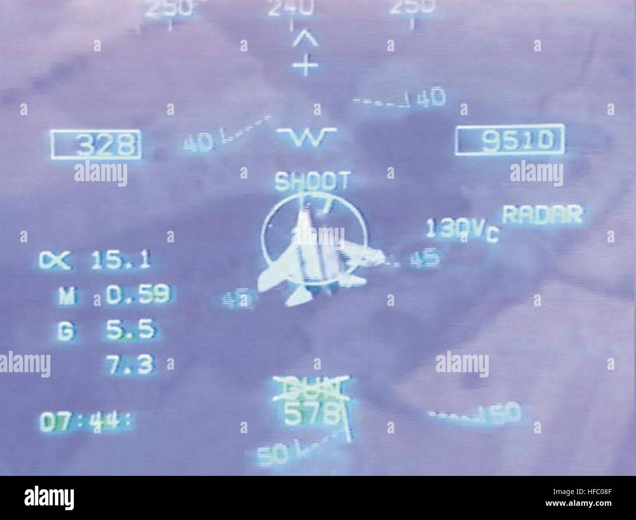 German MiG-29 in F-18C gun camera Stock Photo - Alamy