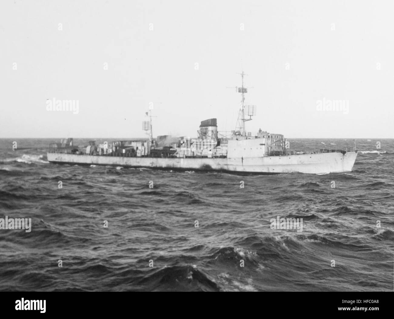 German Torpedo Boat T 21 at sea on 2 July 1946 Stock Photo - Alamy