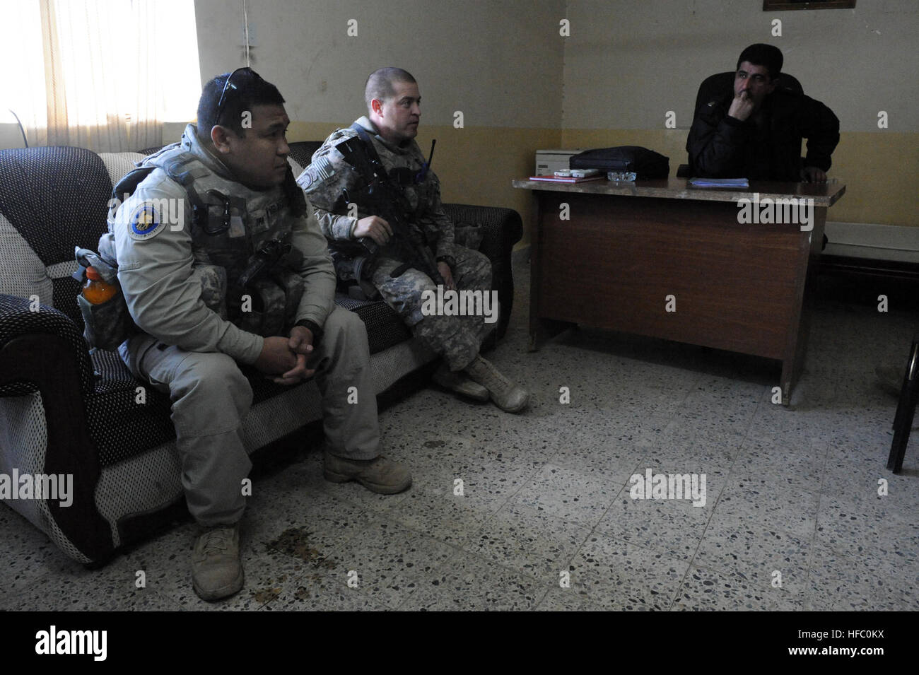 Maj. Sourd Sakirn Hussen, training officer, Altun Kupri Iraqi Police ...