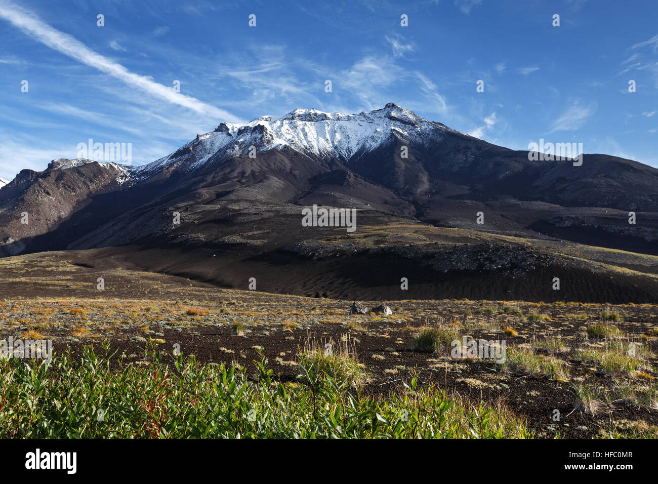 Volcanic landscape of Kamchatka Peninsula: autumn view of Kozelsky ...