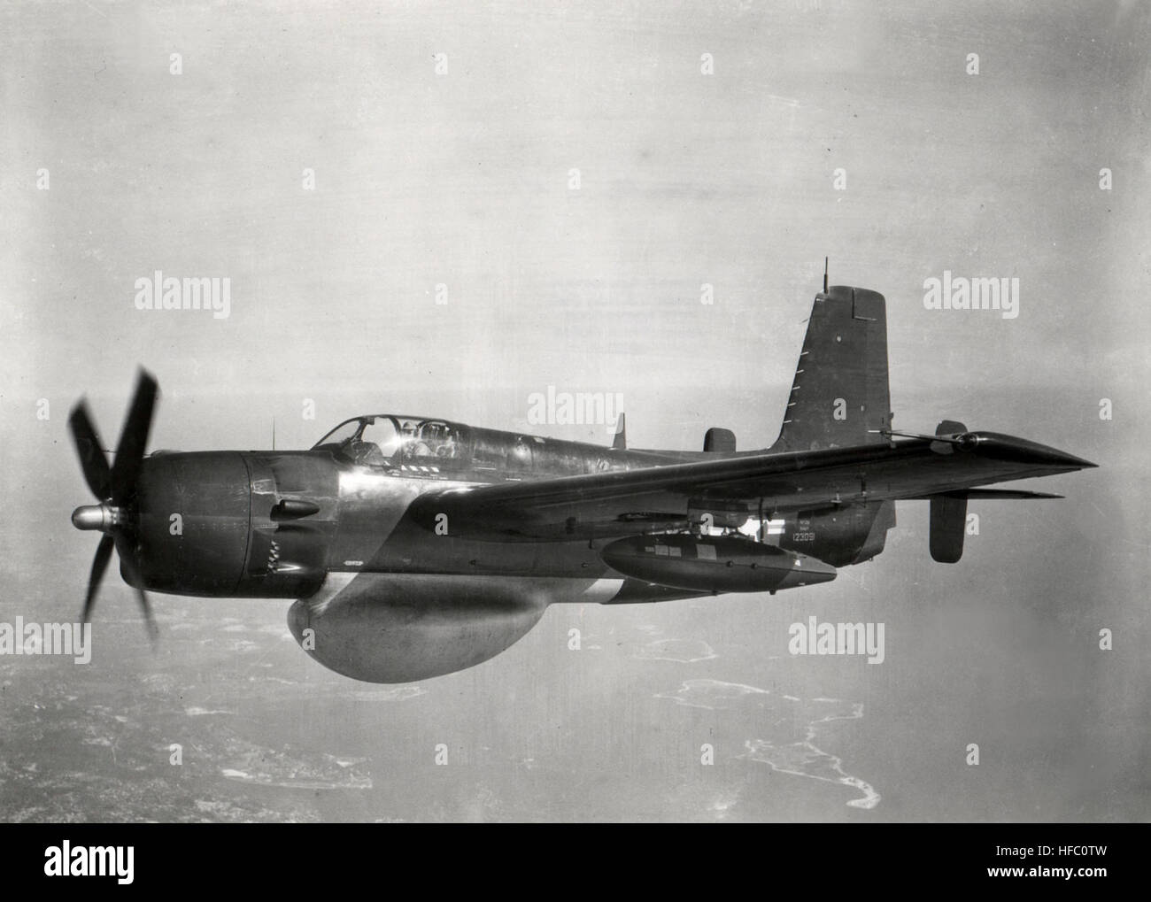 Grumman AF-2W in flight 1950 Stock Photo - Alamy