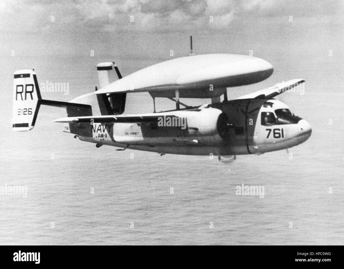 Grumman E-1B Tracer aircraft from Airborne Early Warning Squadron 11 ...