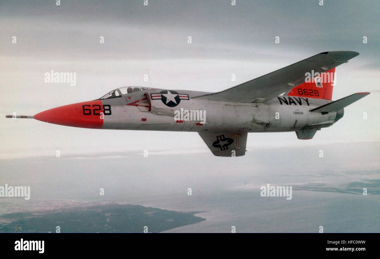 Grumman F11F-1 Tiger in flight c1950s Stock Photo - Alamy