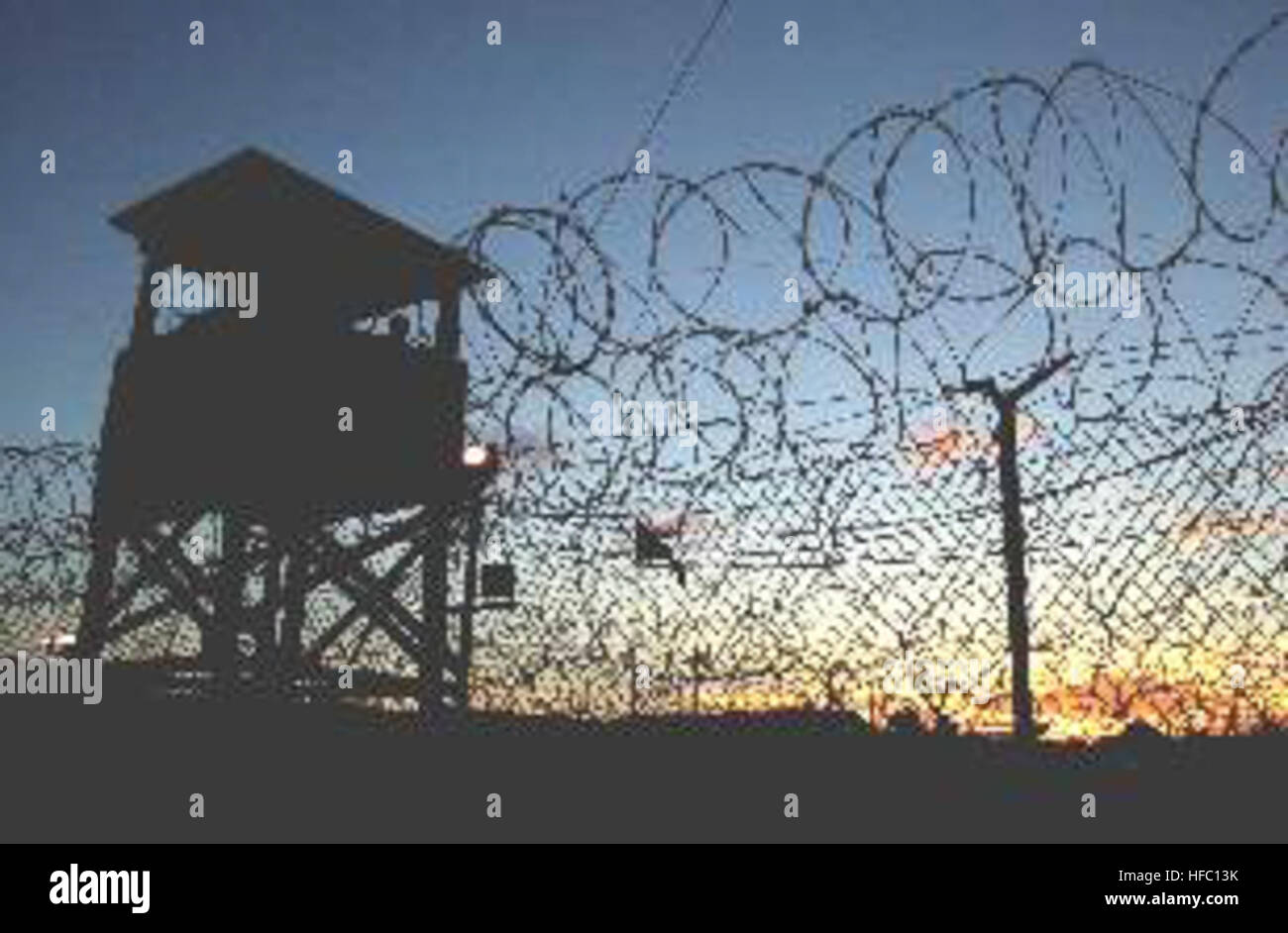 Guantanamo, Camp X-Ray, at Dusk January 2002 Stock Photo - Alamy