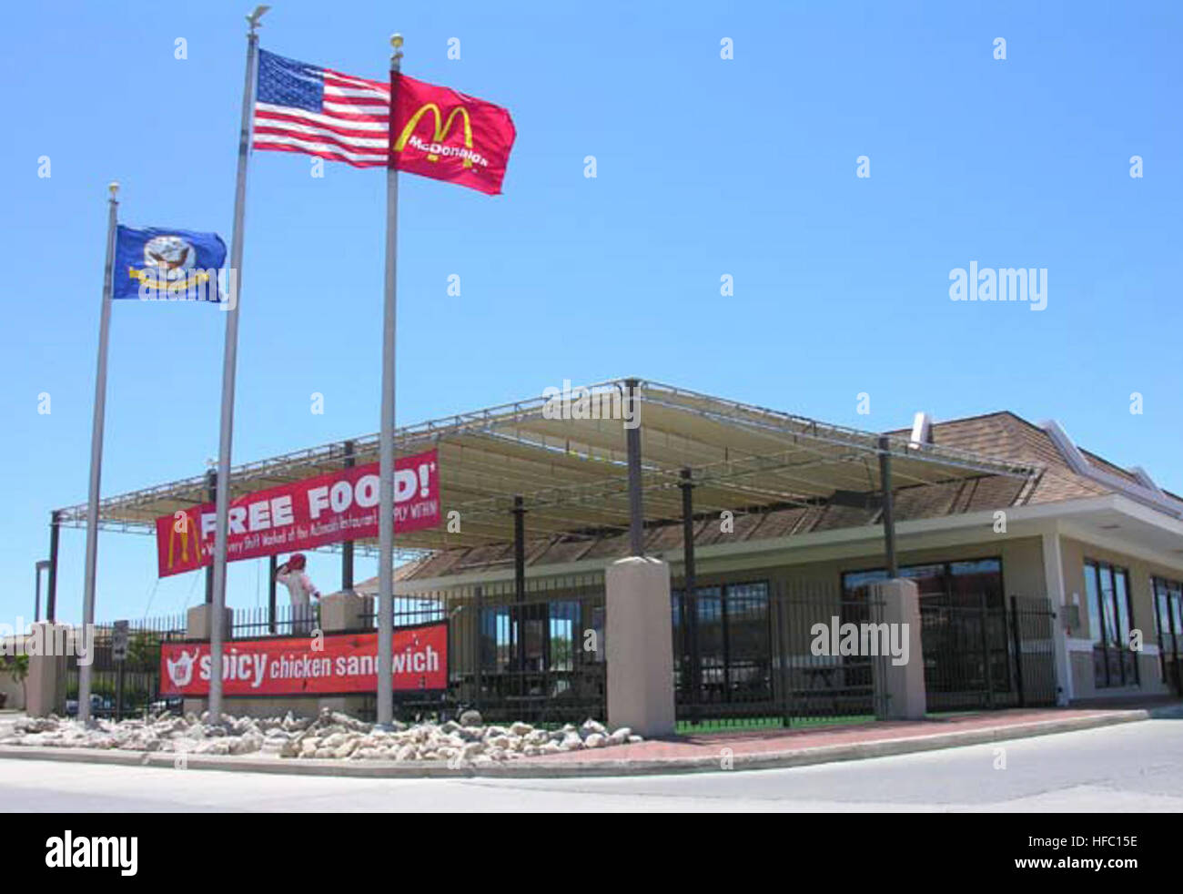 Guantanamo Naval Bases McDonalds, on April 2006 -- the 20th anniversary ...