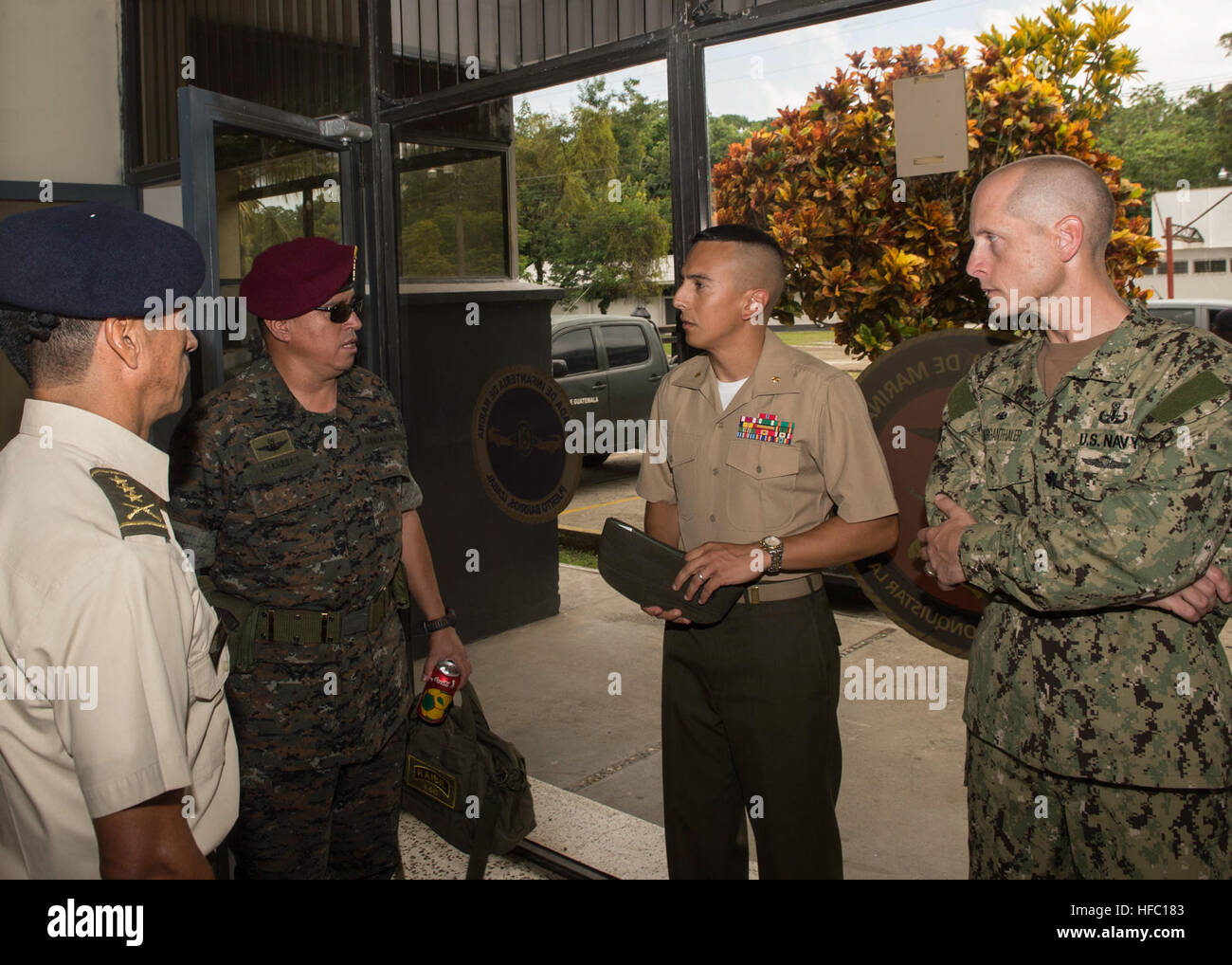 Brigada de Infanteria de Marina (BIM) Commandant, Coronel Medardo ...