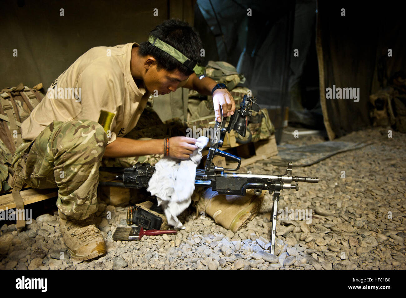 A Nepalese soldier from the Royal Gurkha Rifles regiment of the British ...