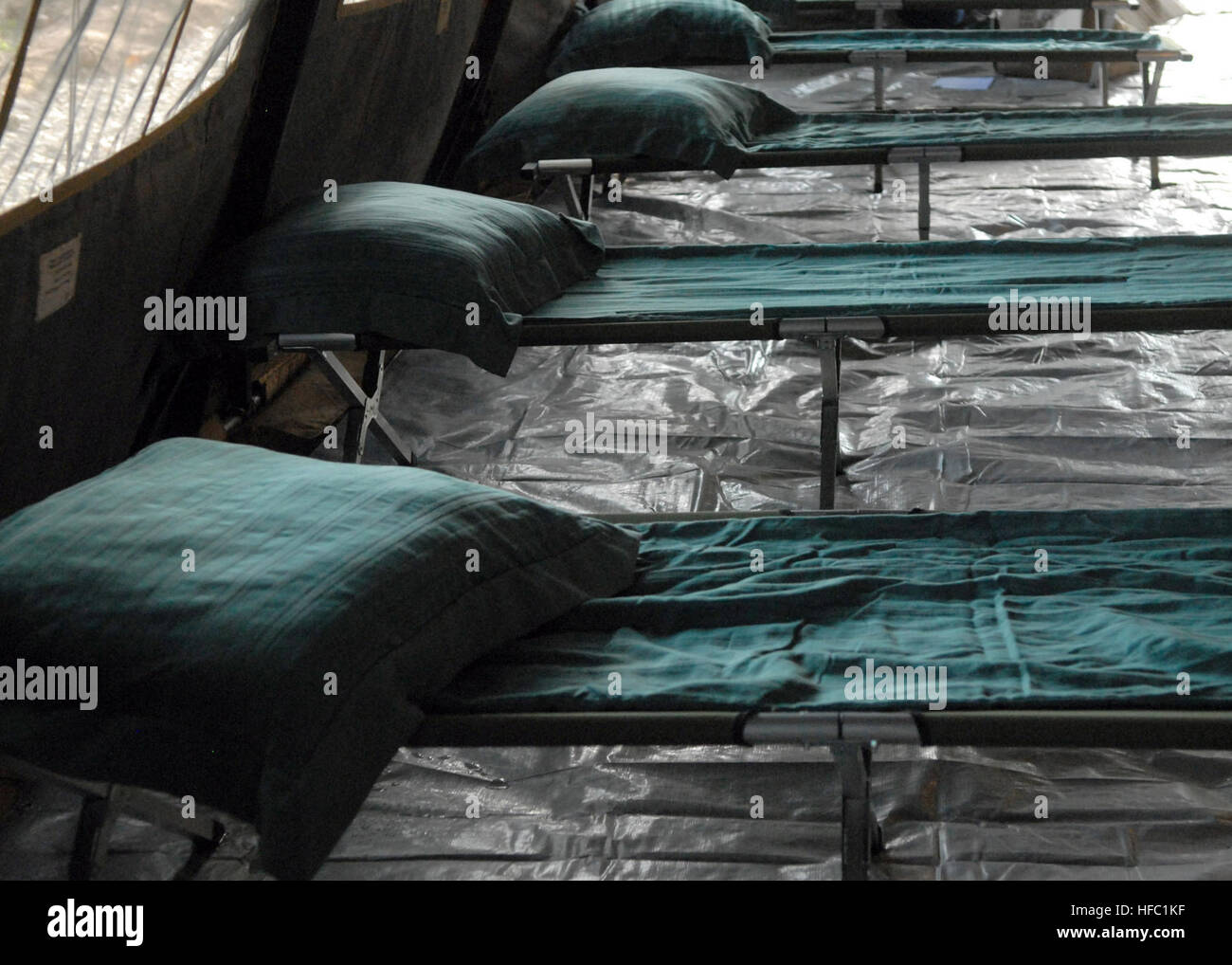 Open beds at the Milot hospital, being run by the Crudem foundation ...
