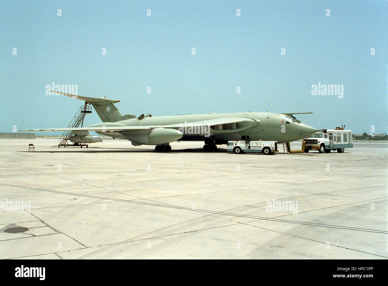 A right side view of a British Royal Air Force Victor aircraft being ...