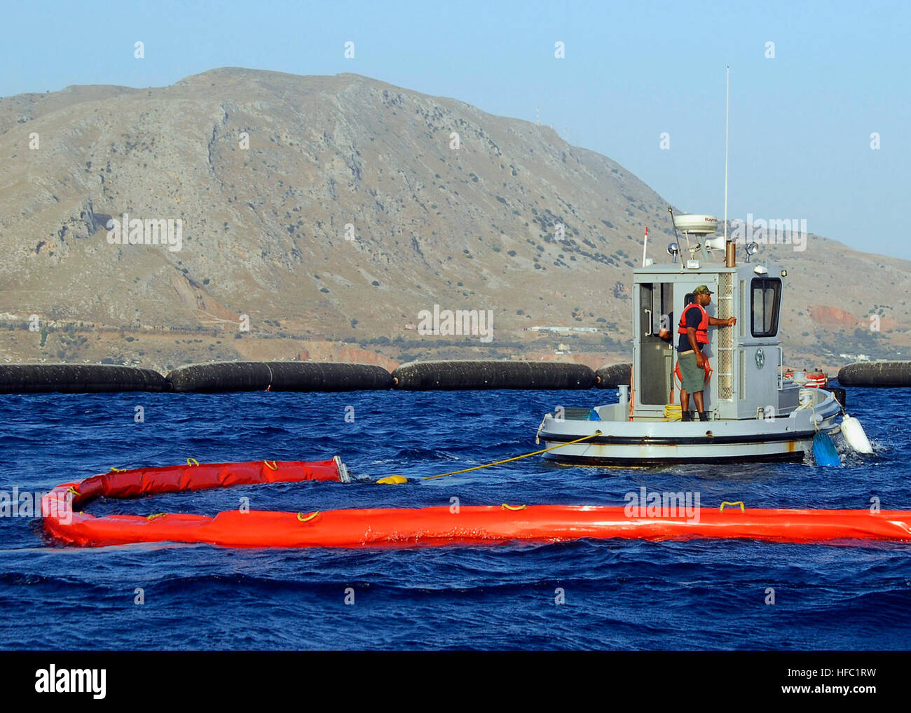 Oil spill containment system hi-res stock photography and images - Alamy