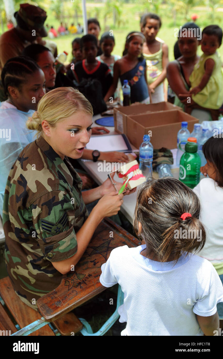 Senior Airman Alexandra Olson, embarked aboard the amphibious assault ...